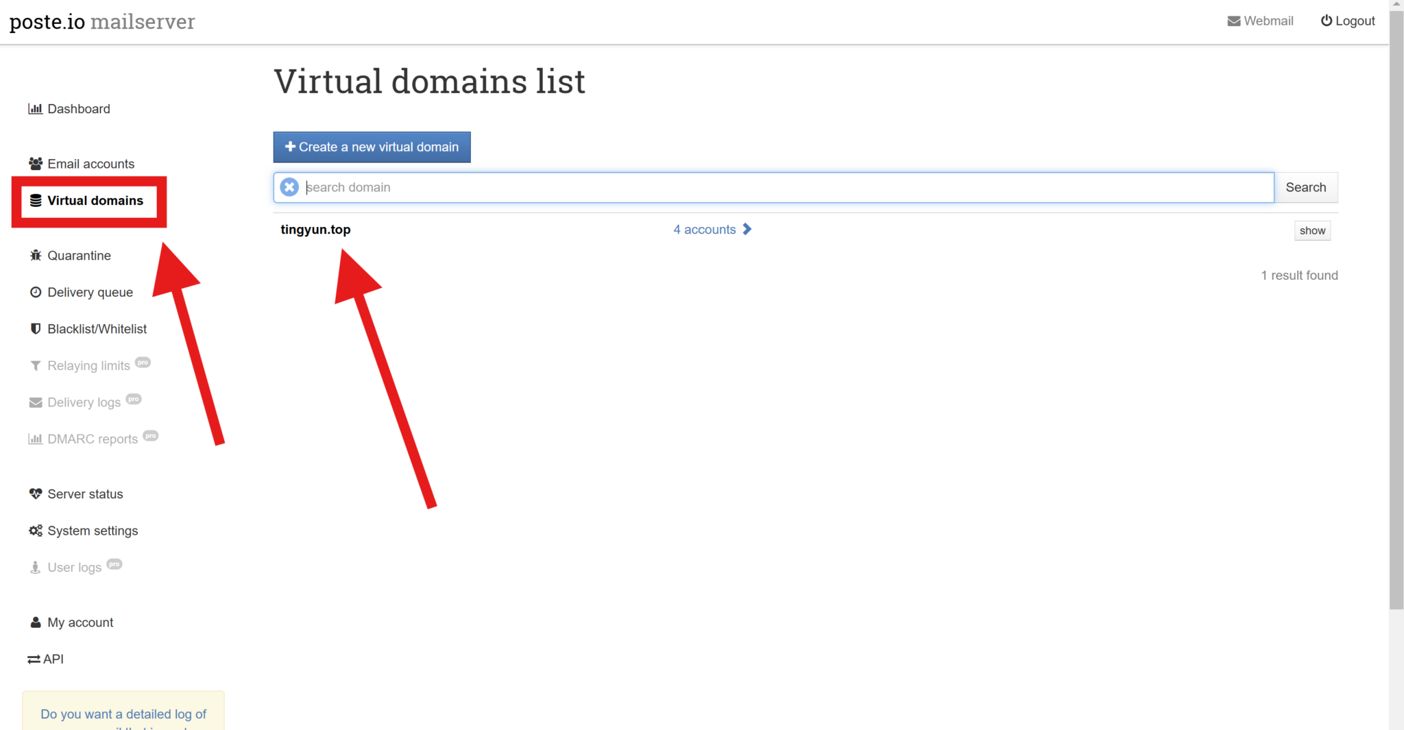通过Docker使用Poste.io搭建一个可以收发邮件的邮箱服务器并配置DKIM防止进入垃圾邮箱 – 停云博客